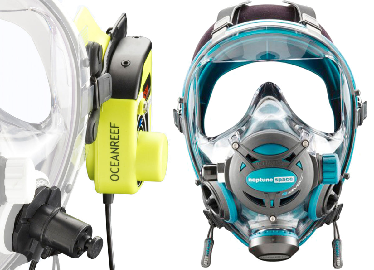 Ocean Reef GSM G Divers Full Face Scuba Mask w/ Communication System ...