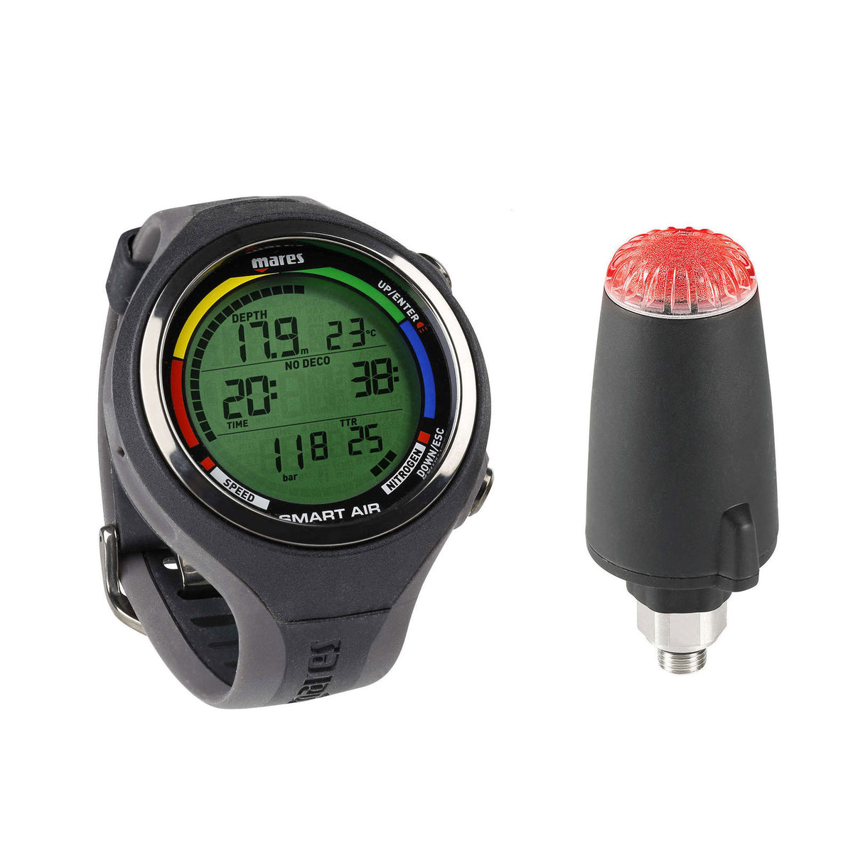 Mares Smart Air Dive Computer w/ LED Tank Module — Lancaster Scuba