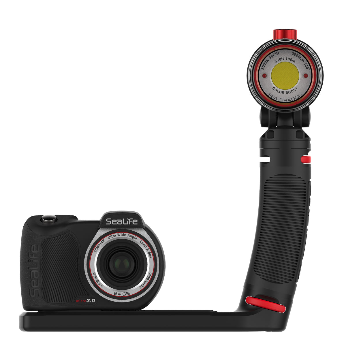 SeaLife Micro 3.0 Pro 3000F Color Boost Underwater Camera & Light Set ...