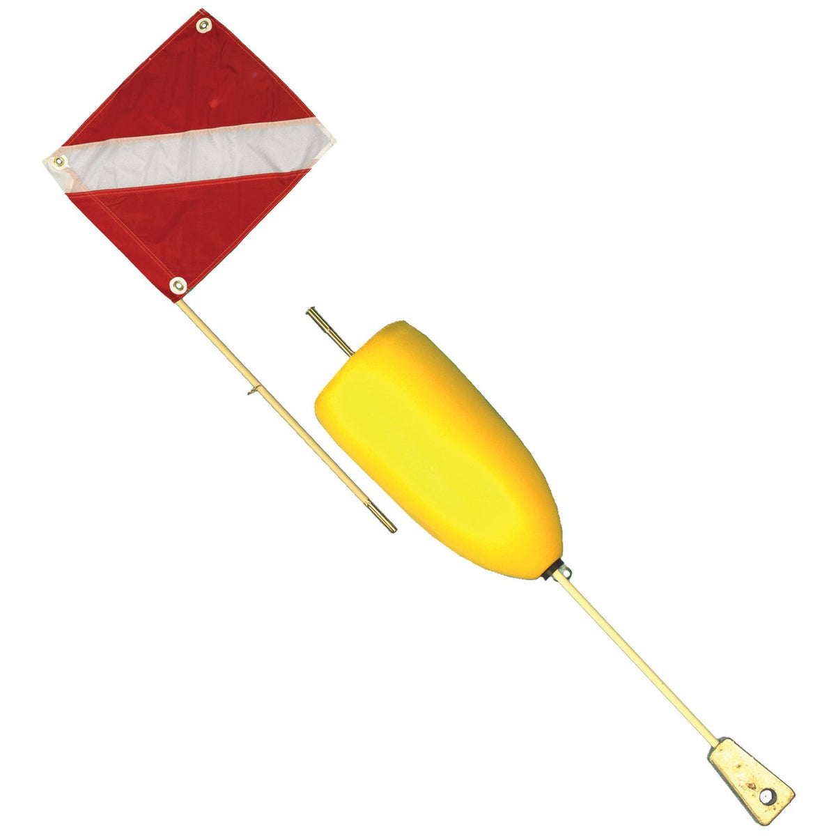 Trident 2 Piece 4 Foot Flag Float — Lancaster Scuba