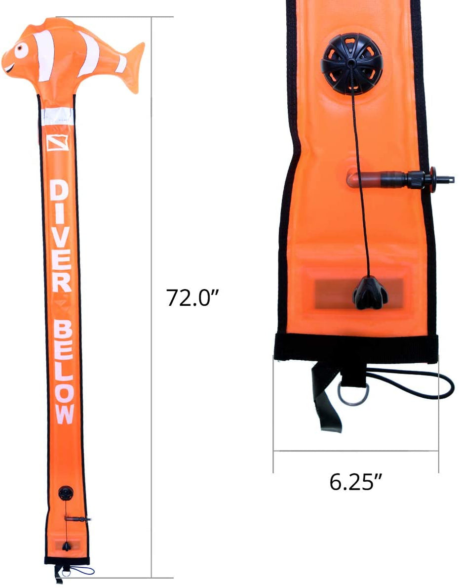 Trident Clown Fish SMB Inflator — Lancaster Scuba