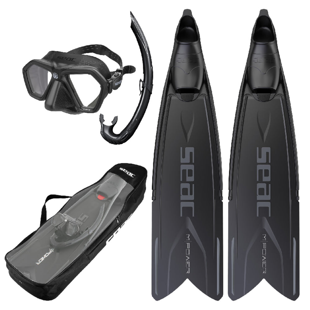 SEAC Motus Tris Freediving and Spearfishing Set with SEAC M-POWER Long ...