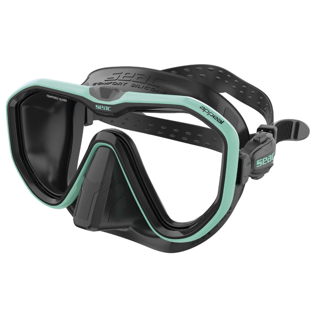 SEAC Appeal Single Lens Diving Mask – Ultra-Comfortable Fit with Wide ...